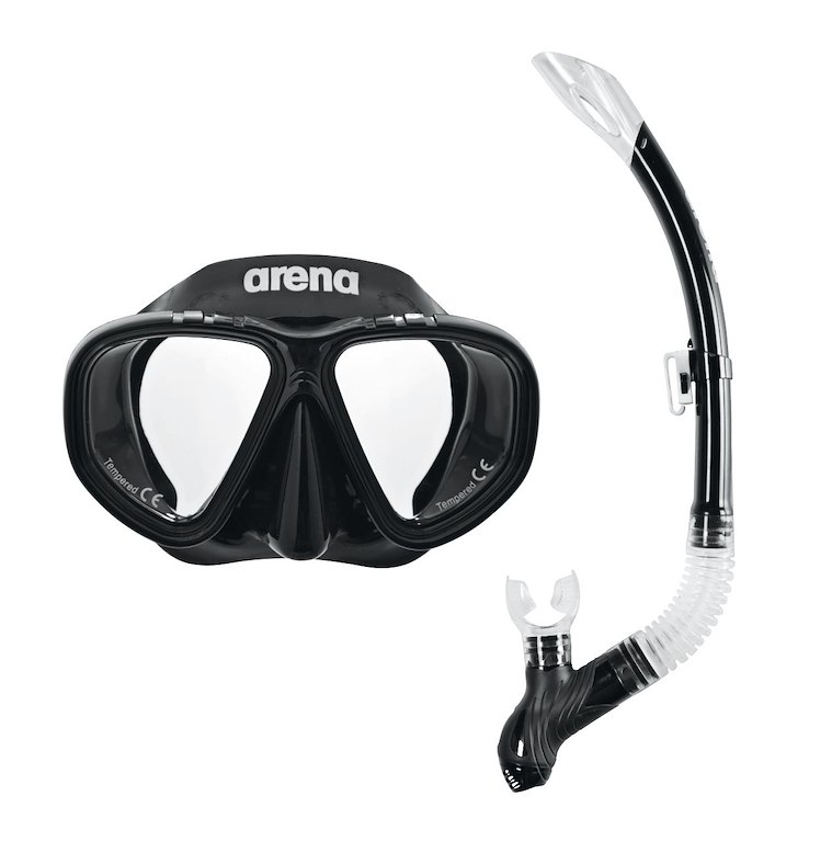 Arena PREMIUM SNORKELING SET, set za ronjenje, crna