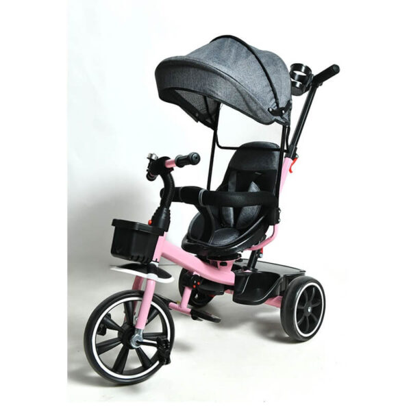 Tricikl za decu sa Rotirajućim sedištem Roto line – roze, bsg209