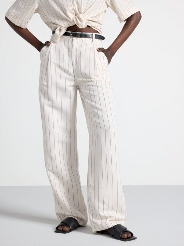 Pantalone -55% lan,45% viskoza – Trousers in linen blend