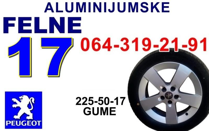 Pežo Aluminijumske FELNE 17 i GUME 225-50-17