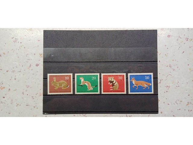 1967 Bundes Fauna serija cisto ** (7724)