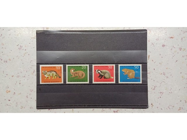 1968 Bundes Fauna serija cisto ** (7723)