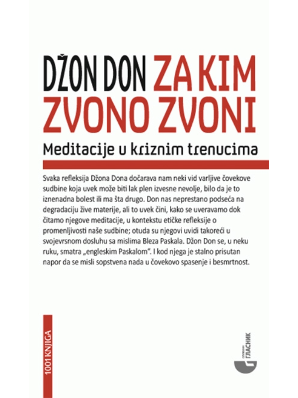 Za kim zvono zvoni: meditacije u kriznim trenucima sa razajašnjenjima i molitvama