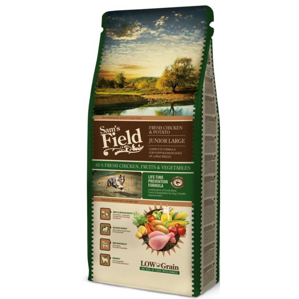 Sam's Field Junior Large - piletina i krompir 13kg