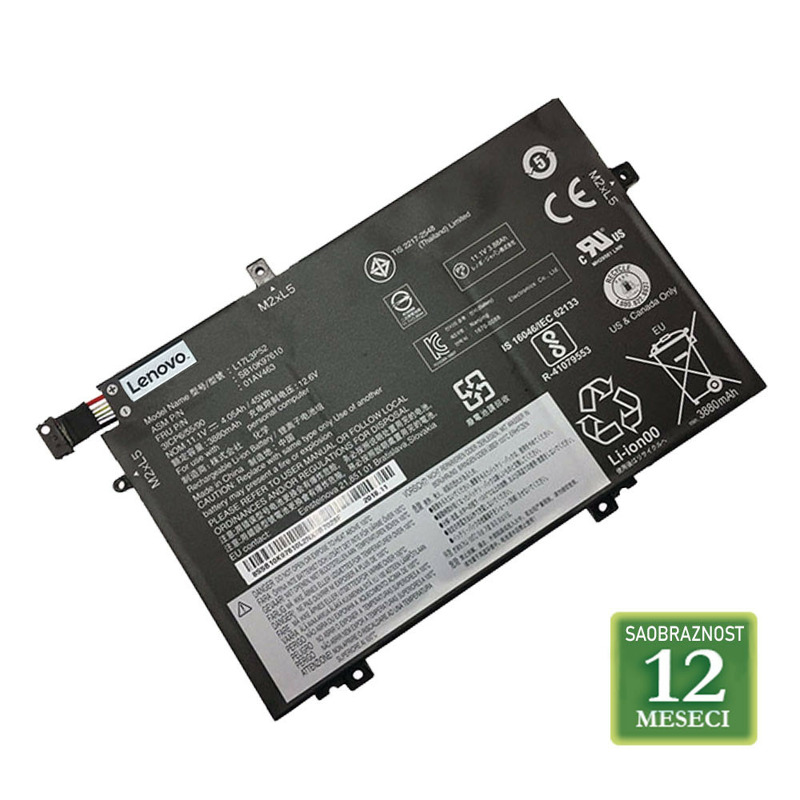 Baterija za laptop LENOVO ThinkPad L580 / L17L3P52 11.1V 45Wh / 4120mAh