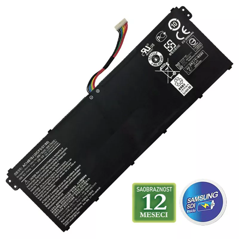 Baterija za laptop ACER Aspire ES1-111 / AC14B18J 11.4V 35Wh