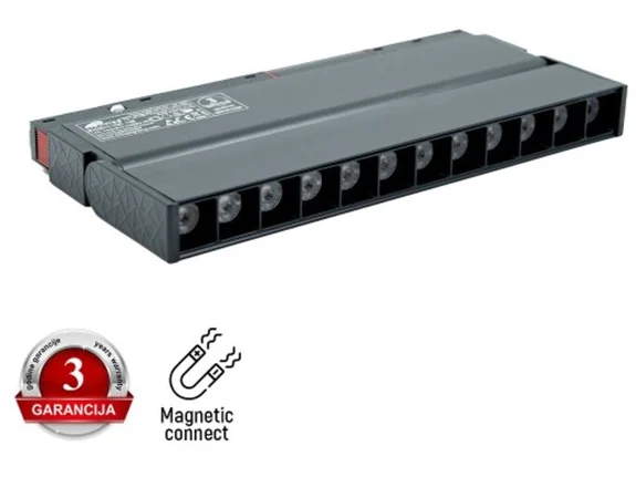 Mitea Lighting LED magnetna zglobna linearna svetiljka 24° 235x22x105mm 4000K 12W 48V M204011-235