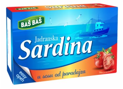 SARDINA U SOSU OD PARADAJZA BAŠ BAŠ 95G
SARDINA U SOSU OD PARADAJZA BAŠ BAŠ 95G