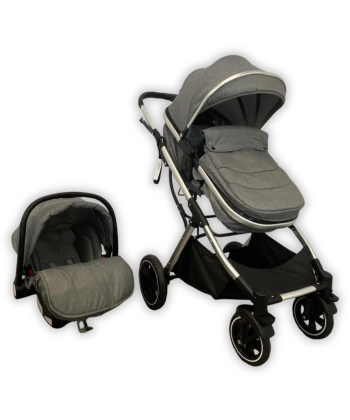 NouNou G2 kolica za bebe 2 u 1 sa auto sedištem Light Grey
