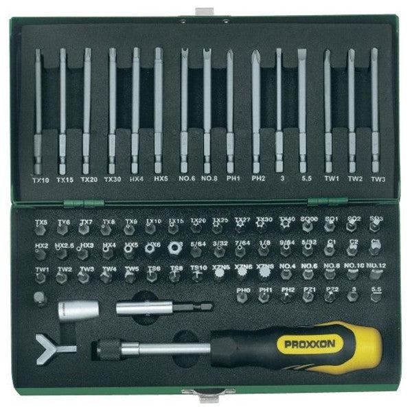 Proxxon, Set super sigurnih specijalnih bitova, prihvat 1/4” (6, 3 mm), 75-delni