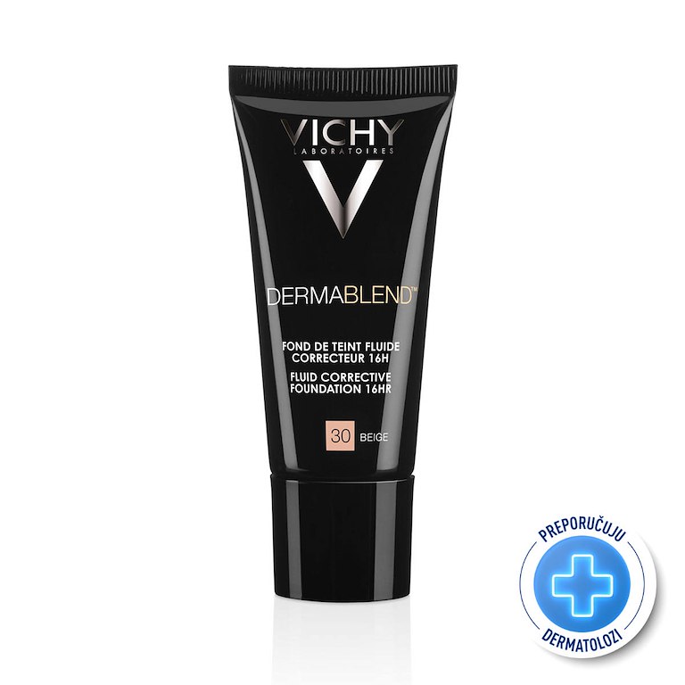 VICHY DERMABLEND Tečni puder visoke pokrivne moći SPF28, 30 ml, 15 Opal