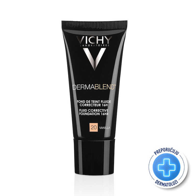 VICHY DERMABLEND Tečni puder visoke pokrivne moći SPF28, 30 ml, 20 Vanilla