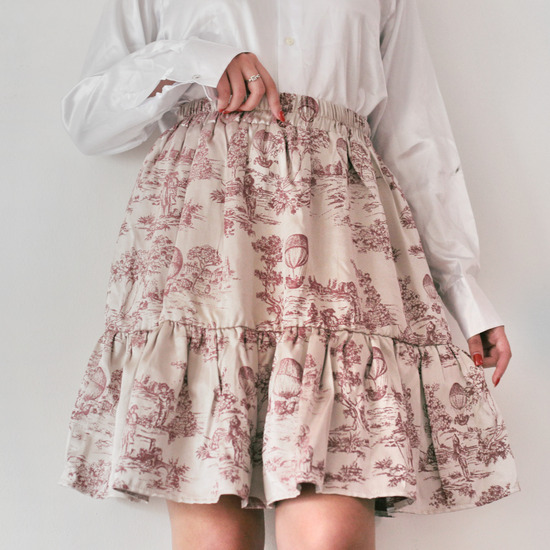 Vintage Secret kvalitetna šivena suknja