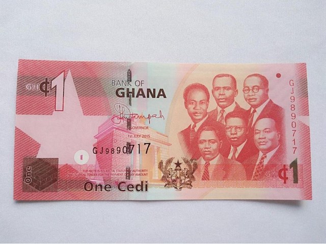 Gana 1 cedi,2015 god.UNC