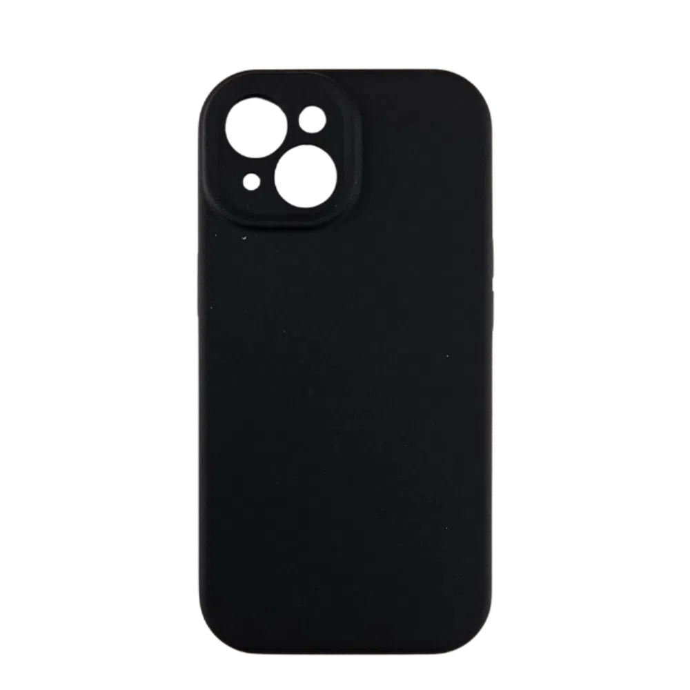 Silikonska futrola sa žaštitom za kamere za iPhone 15 Crna