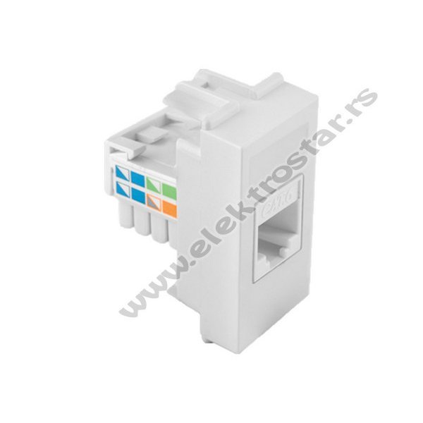 KOMU.PRIKLJ.RJ45 8/8 CAT6 BELA