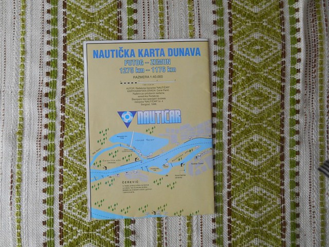 Nautička karta Dunava - Futog - Zemun