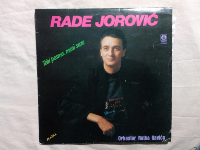 Rade Jorovic, Tebi pesma meni suze