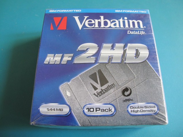 VERBATIM diskete 3.5-neraspakovana kutija sa 10 disketa