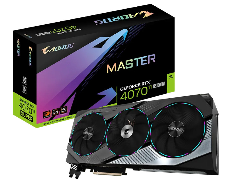 GIGABYTE - nVidia GeForce RTX 4070 Ti SUPER MASTER 16GB GV-N407TSAORUS M-16GD grafička karta