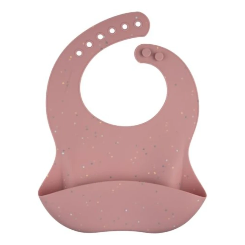 Canpol silikonska portikla za bebe sa džepom Dots, Pink