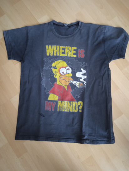 vintage the simpsons graphic print majica