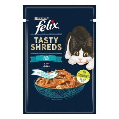 Felix Tasty Shreds Tuna Sos 80g