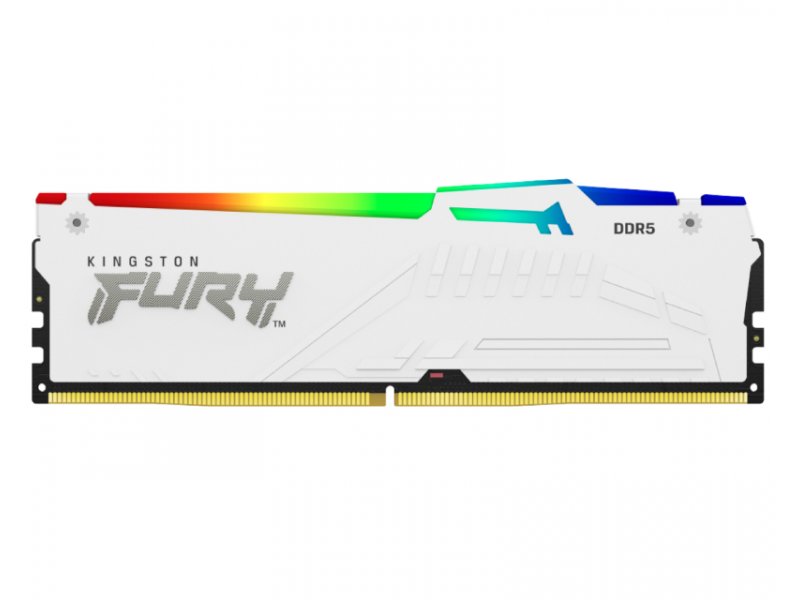 KINGSTON DIMM DDR5 16GB 6400MT/S KF564C32BWA-16 FURY BEAST WHITE RGB XMP