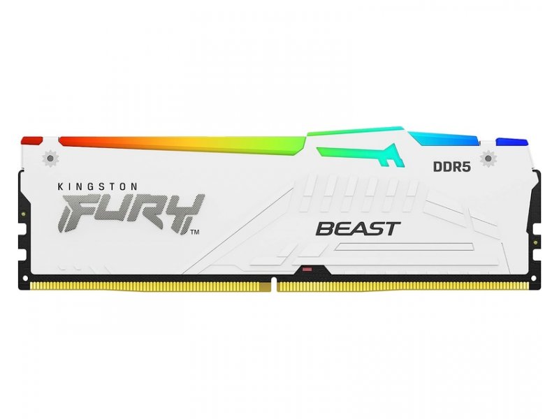 KINGSTON DIMM DDR5 16GB 6800MT/S KF568C34BWA-16 FURY BEAST WHITE RGB XMP