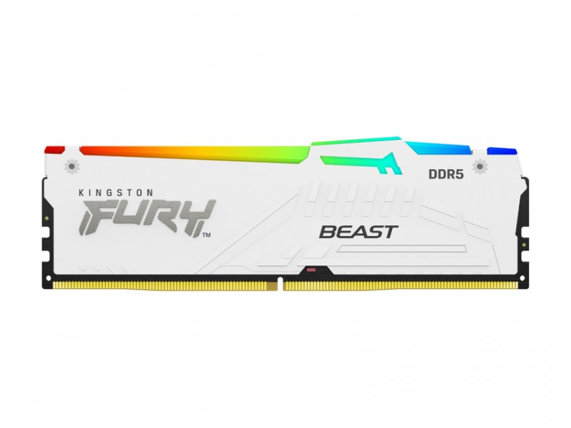 KINGSTON DIMM DDR5 32GB 6400MT/S KF564C32BWA-32 FURY BEAST WHITE RGB XMP