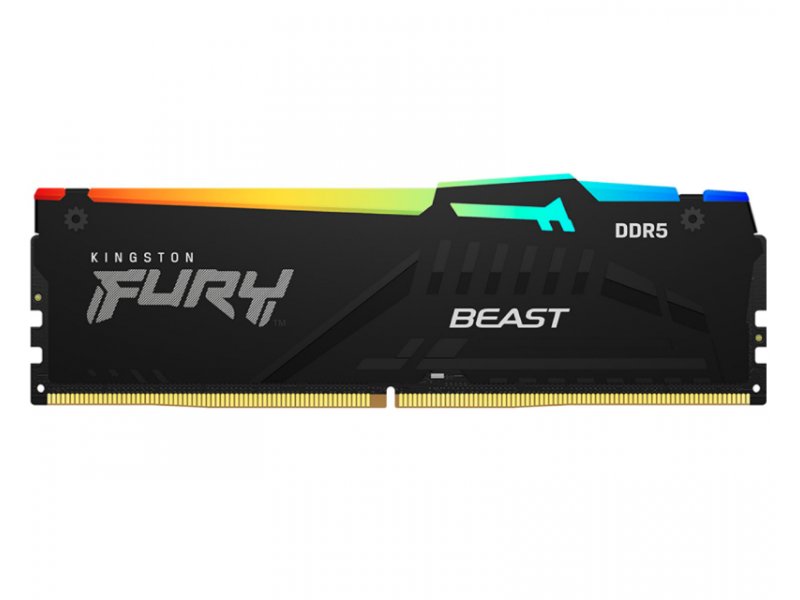 KINGSTON DIMM DDR5 32GB 6400MT/S KF564C32BBA-32 FURY BEAST BLACK RGB XMP