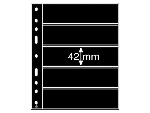 Stranice deset polja 180x42mm crna pozadina OPTIMA