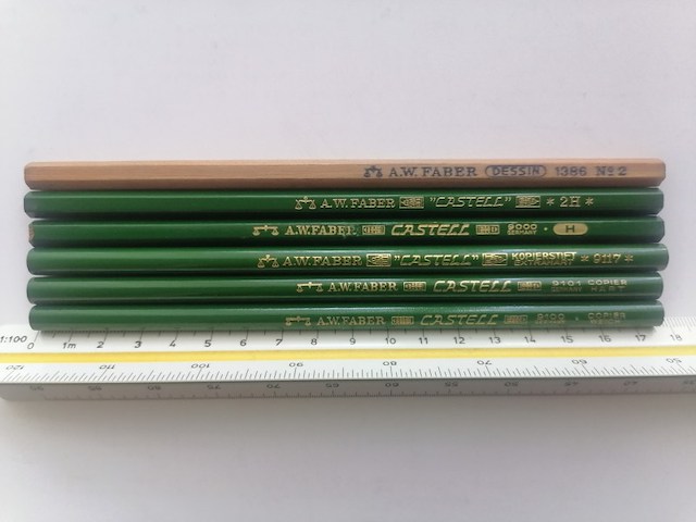 FABER CASTELL grafitne olovke - 6 komada