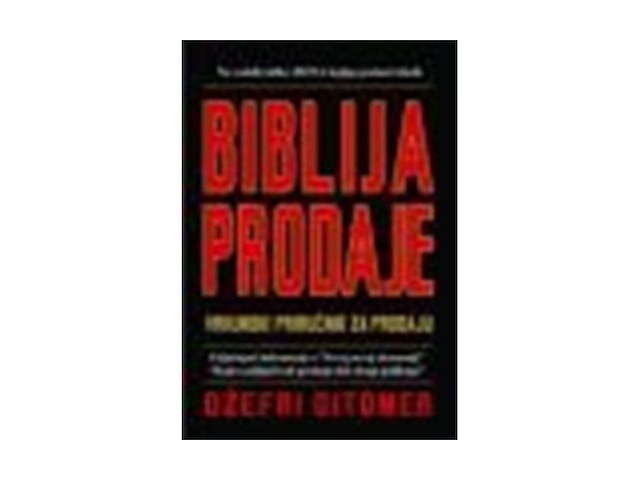 Biblija prodaje - Jeffrey Gitomer