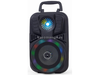 GEMBIRD SPK-BT-LED-01 Gembird Portable Bluetooth karaoke speaker 5W, FM, USB, SD, 3,5mm, MIC 6,35...