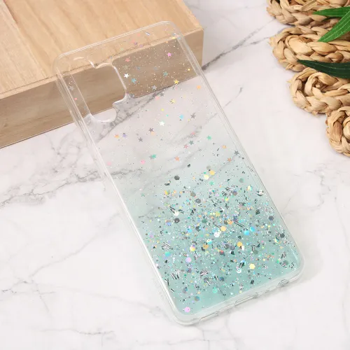 Silikonska futrola - maska Glitter za Samsung A325 Galaxy A32 4G (EU) mint