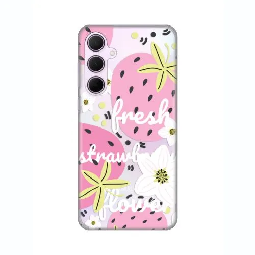 Silikonska futrola - maska print Skin za Samsung A356B Galaxy A35 5G Fresh Pink