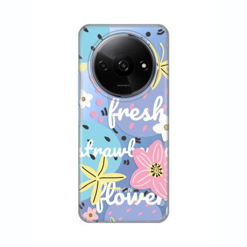 Silikonska futrola - maska print Skin za Xiaomi Redmi A3 Fresh Pastel