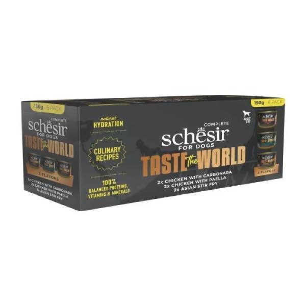 Schesir Dog Can-Multipack Mix - 6 x 150 g