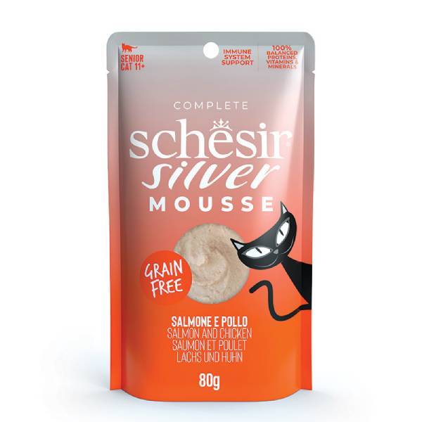 Schesir Silver Pouch Mousse Losos&Bundeva - 80 g