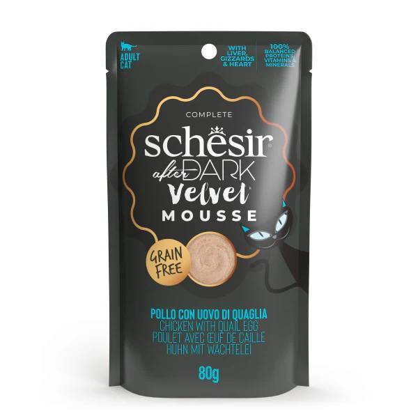 Schesir After Dark Pouch Mousse Piletina & Prepeličja jaja - 80 g