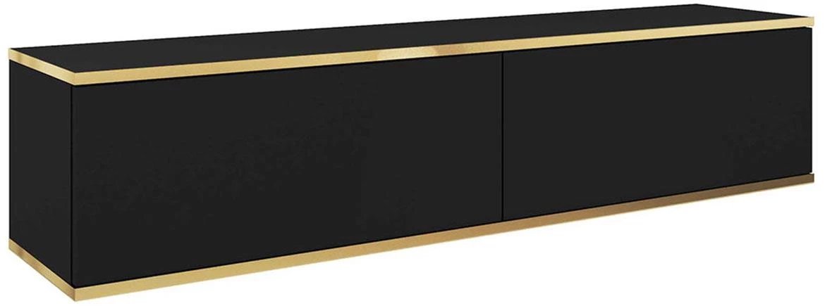 Oro 135 TV komoda 2 vrata 135x32x30 cm crni