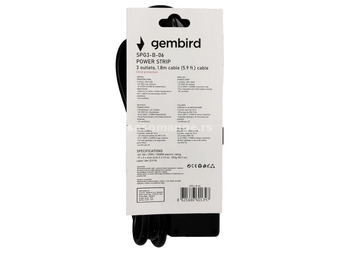GEMBIRD SPG3-B-6 (3G1.5) * Gembird produzni kabl 3 uticnice (3x1.5mm, 16A, 3500W) bez prekidaca 1...