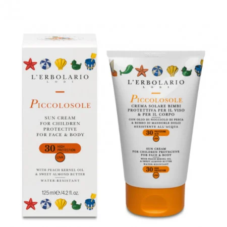 L'ERBOLARIO SUN PICCOLOSOLE DEČJA KREMA ZA LICE I TELO SPF30 125 ML