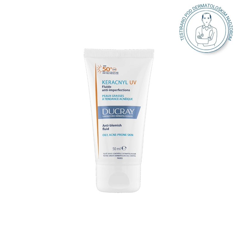 DUCRAY KERACNYL UV Fluid SPF 50+ Protiv Akni i Bubuljica 50 mL