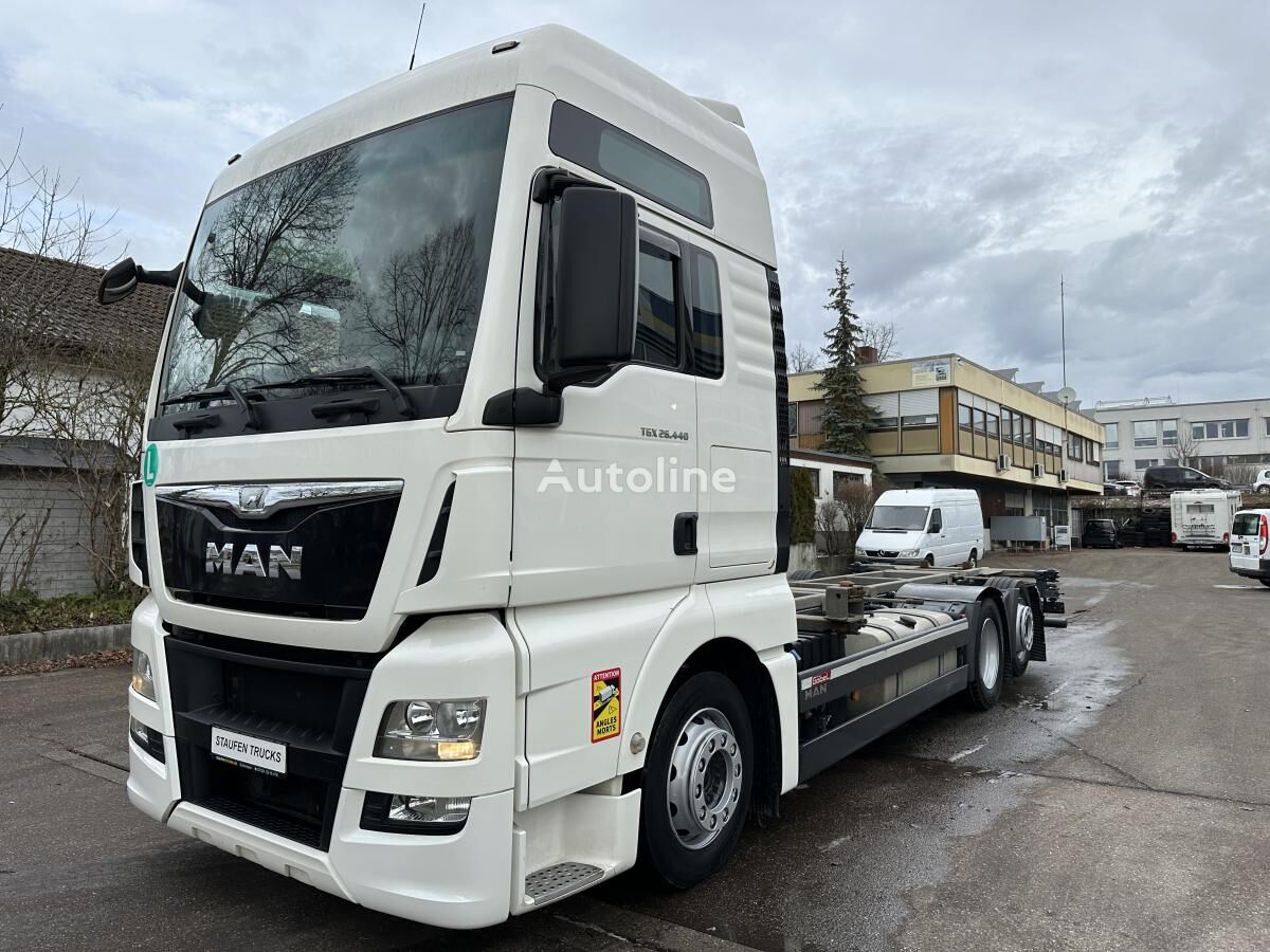 Mercedes-Benz TGX 460 FLL BDF 6x2 Volum WANTEC Mulltiw.Lenkachse E6 vozilo za prevoz kontejnera