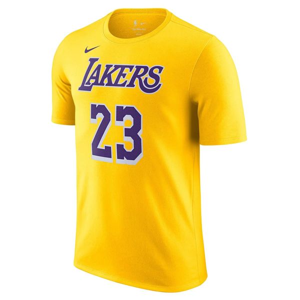 NBA LOS ANGELES LAKERS LEBRON JAMES T-SHIRT 'YELLOW'