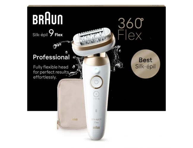 Braun Silk Epil 9 Flex 9-011 3D zlatno beli epilator