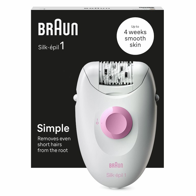 Braun Silk Epil 1 1-000 roze beli epilator