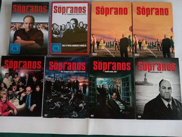 The Sopranos Kompletna serija sezone 1-6 28XDVD